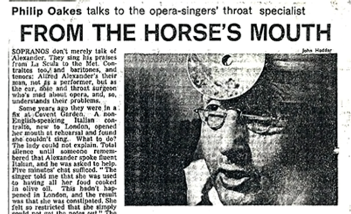 Alfred Alexander: a life in ENT, but mainly music | ENT & Audiology News